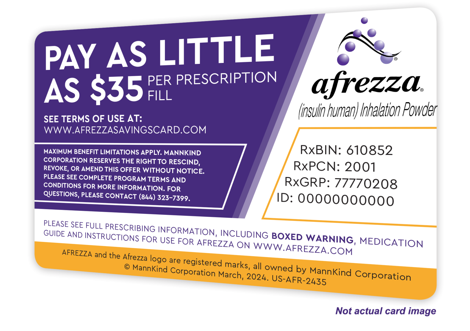 Afrezza Savings Program - Request Your Card | Afrezza